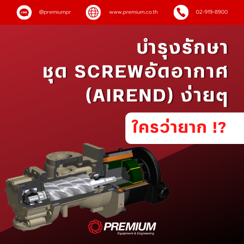 บำรุงรักษาชุด SCREW อัดอากาศ (Airend) ง่ายๆ ใครว่ายาก