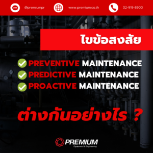 Preventive, Predictive, Proactive Maintenance ต่างกันอย่างไร