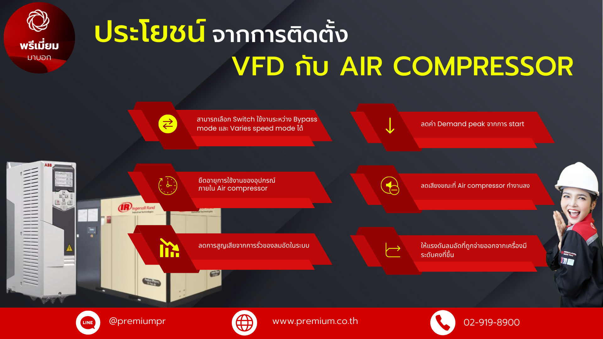 ประโยชน์จากการติดตั้ง-VFD-กับ-Air-compressor Premium Equipment ...