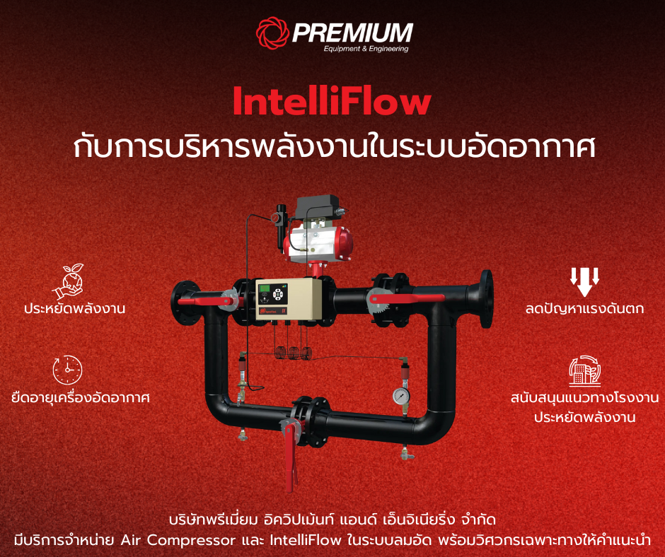 ประโยชน์ของ IntelliFlow กับการบริหารพลังงานในระบบอัดอากาศ